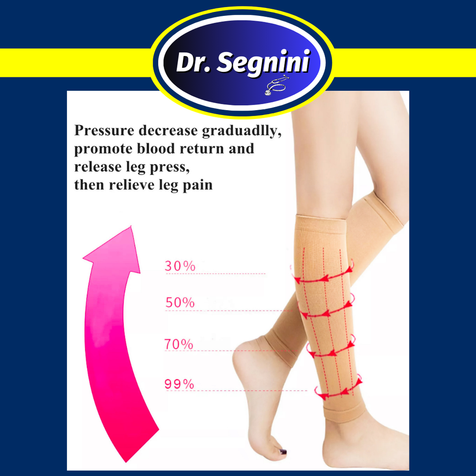 Compression Stockings 20-30 Mmhg Knee High Open Toe Socks Varicose Vein ...