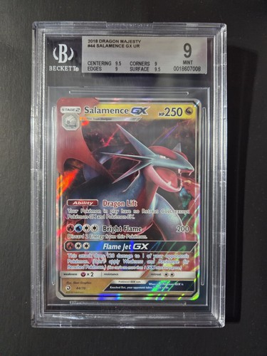2018 POKEMON SUN & MOON DRAGON MAJESTY #44 SALAMENCE GX BGS 9 | eBay