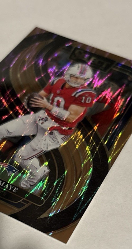 2024 Panini Select - Premier Level Drake Maye #113 Copper Shock Prizm ...