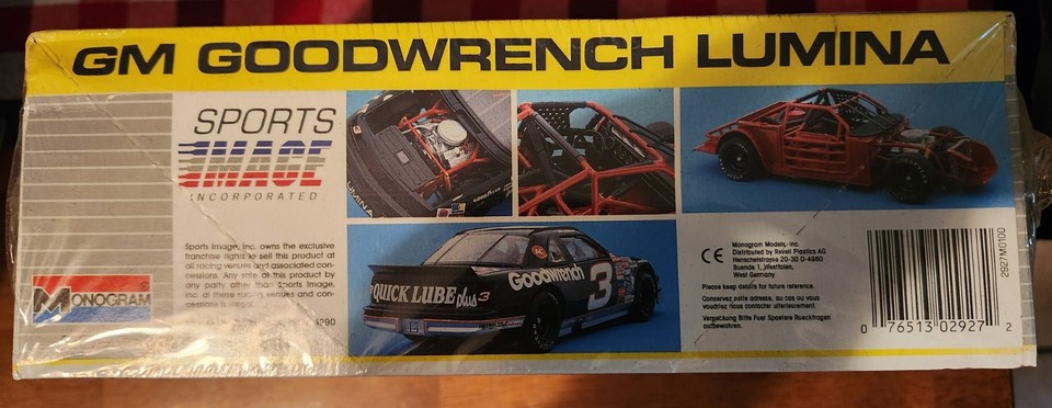 Monogram Dale Earnhardt GM Goodwrench Lumina Nascar 1/24 Scale Model ...