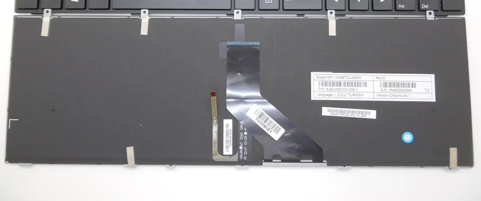 US keyboard for Clevo W370ET W350ET W350 W370 W655 W670 W670SR ...