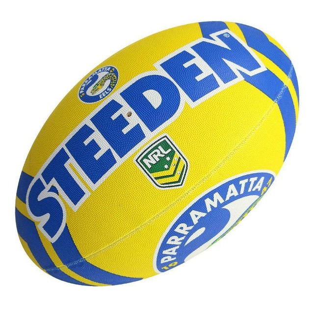 PARRAMATTA Eels NRL STEEDEN Rugby League Football Size 5 for sale ...