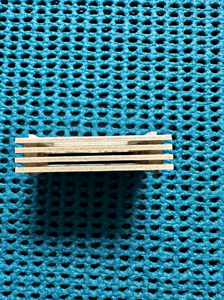 Bas-relief city skyline buildings souvenir Saarbrucken wooden carved ...