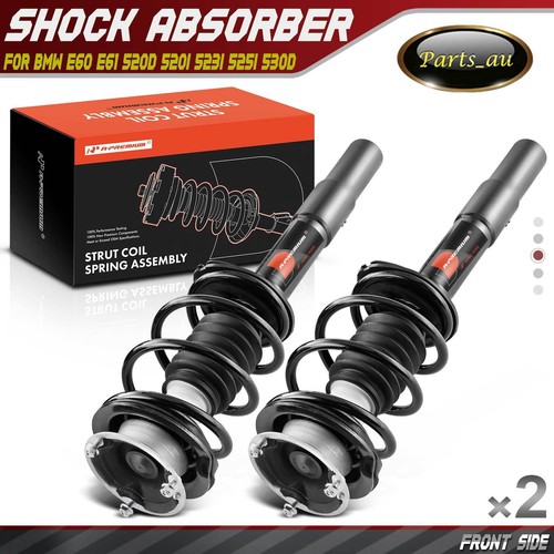 2x Front Shock Absorber Assembly for BMW E60 E61 520d 520i 523i 525i ...