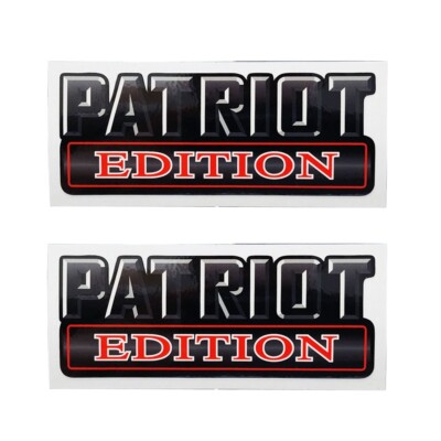 10pc PATRIOT EDITION Black Decals Stickers fits Chevy Ford Car Truck ...
