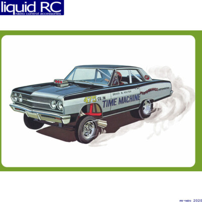 AMT 1302 1/25 1965 Chevy Chevelle AWB Time Machine Plastic Model Kit ...