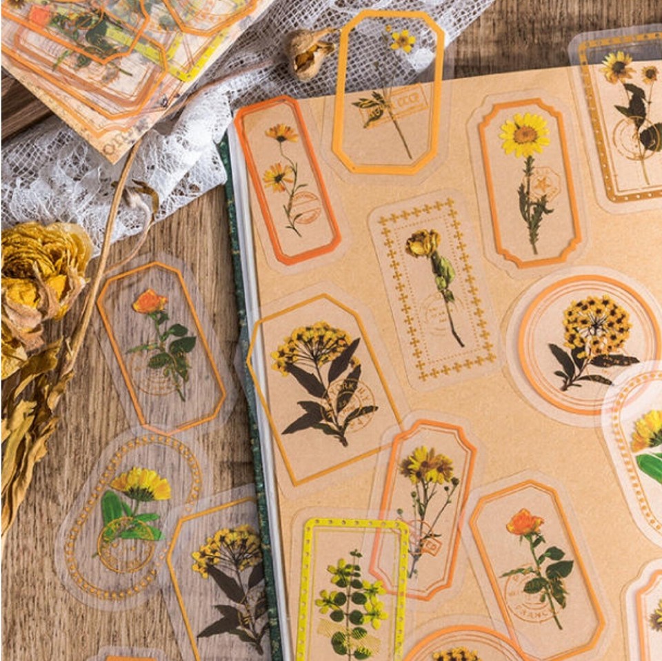 dried flower stickers autumn leaves flower plant transparent ...