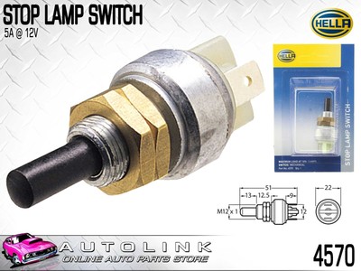 HELLA STOP LAMP SWITCH - MECHANICAL M12x1 THREAD (CHECK APPLICATION ...