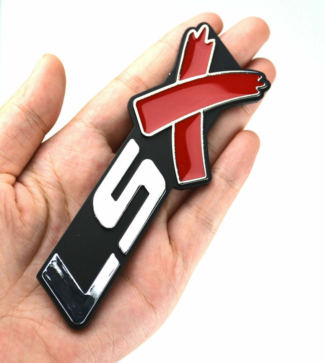 Pair Chrome Red LSX Trunk Emblem Badge 3d logo Nameplate new | eBay