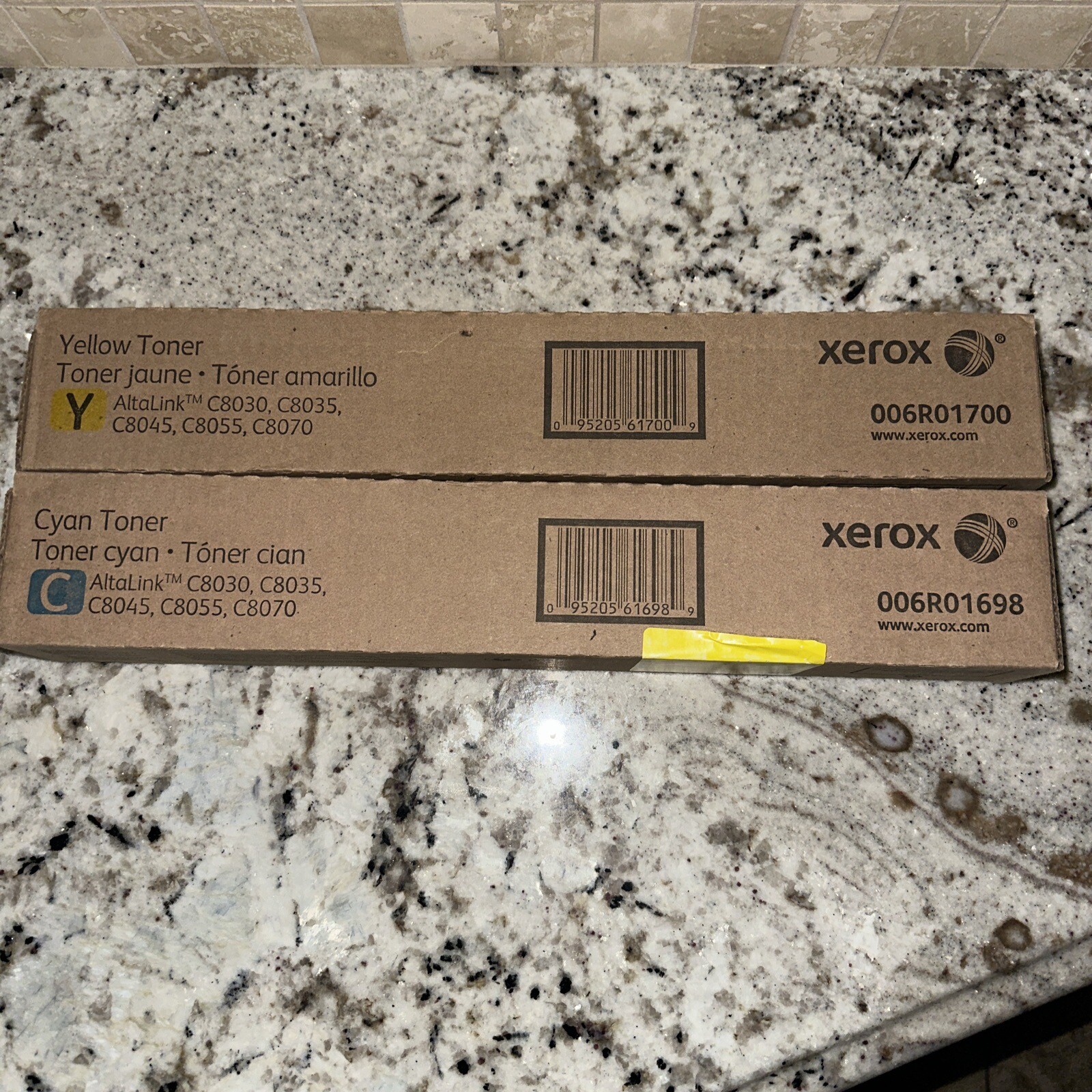 2 New Genuine Xerox 006R01698 006R01700 Toner Cartridges AltaLink C8000 ...