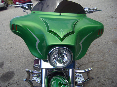 2010 Harley Ultra Classic Custom Batwing Outer Fairing Bagger Touring ...