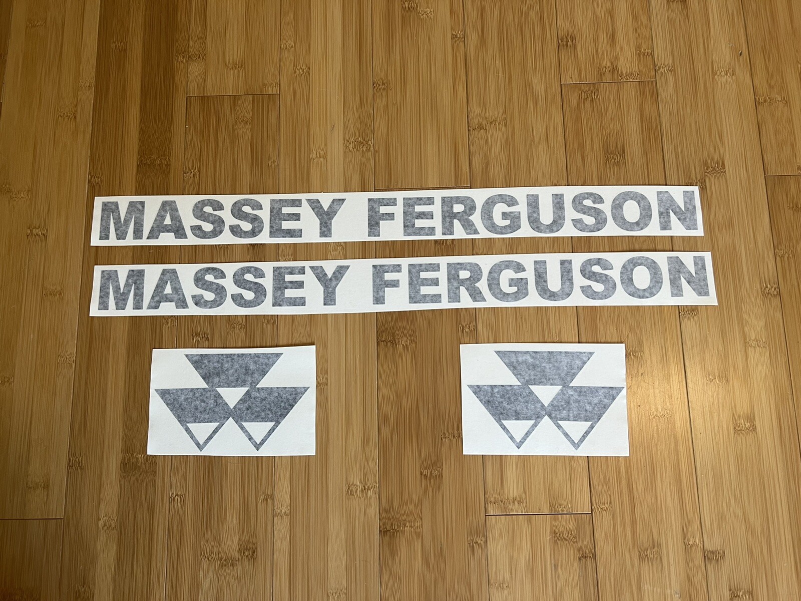Massey Ferguson Tractor Loader 24” & 6” Black (Set Of 4) Decals ...