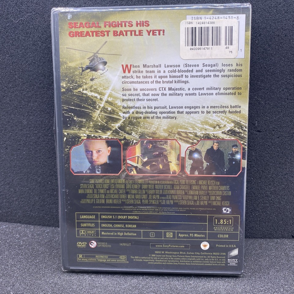 ATTACK FORCE (DVD, 2006) Steven Seagal -Brand New 43396147911 | eBay