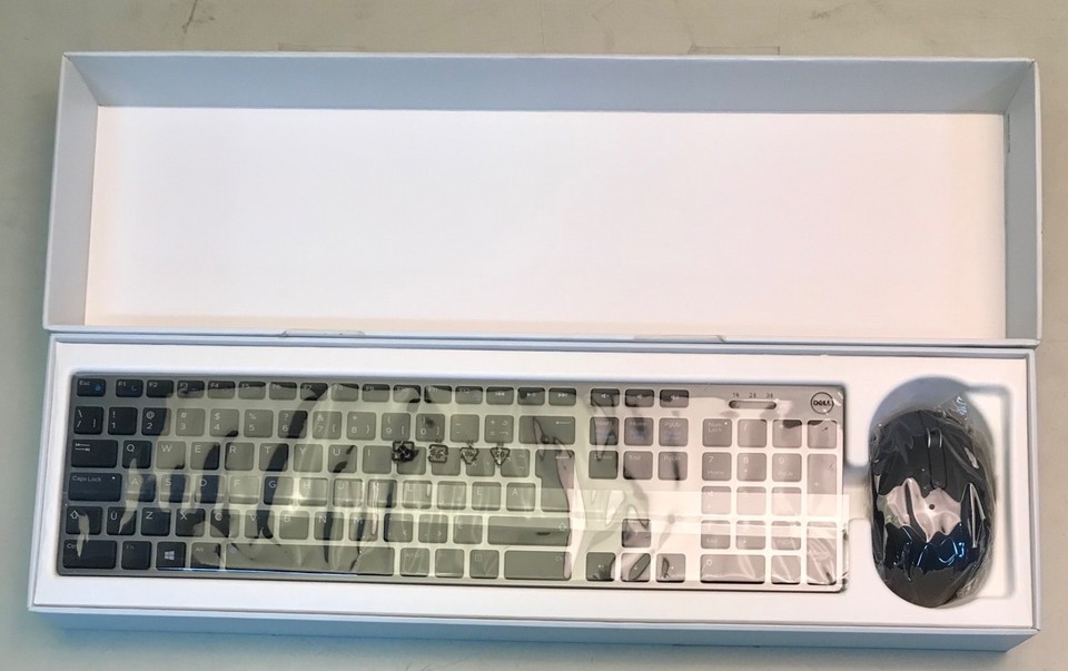 New!! Dell KM717 Premier Wireless Keyboard & Mouse Set (Gray ...