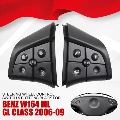 For Benz W164 ML GL CLass 06-09 Black Steering Wheel Control Switch 5 ...