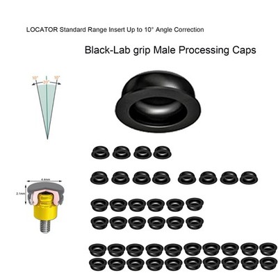 US Dental Overdenture Locator Retention Caps male processing Inserts ...