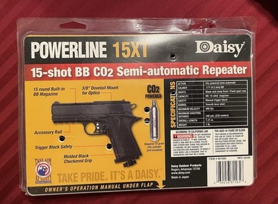 Daisy Powerline Model 15XT CO2 BB Gun 15-Shot Semi-automatic Repeater ...