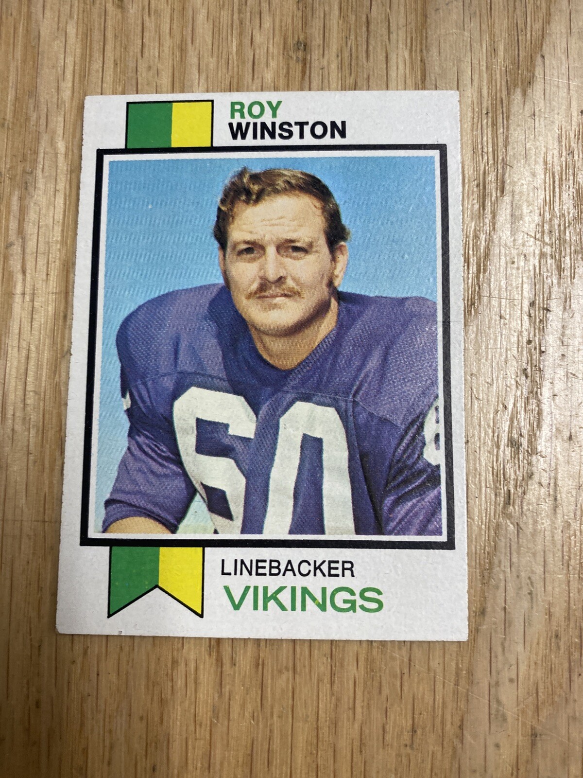 1973 Topps Football Roy Winston Vikings Card #46 | eBay