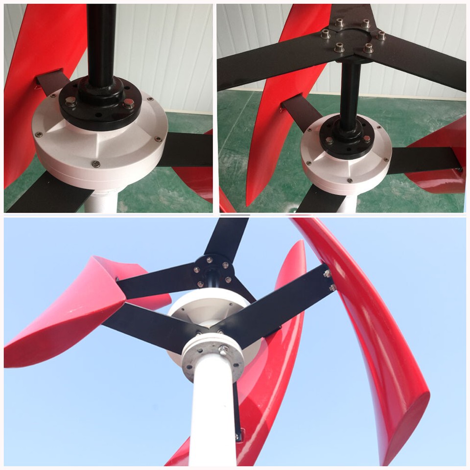 1000W 12V Vertical Maglev Wind Turbine Wind Power Generator with MPPT ...