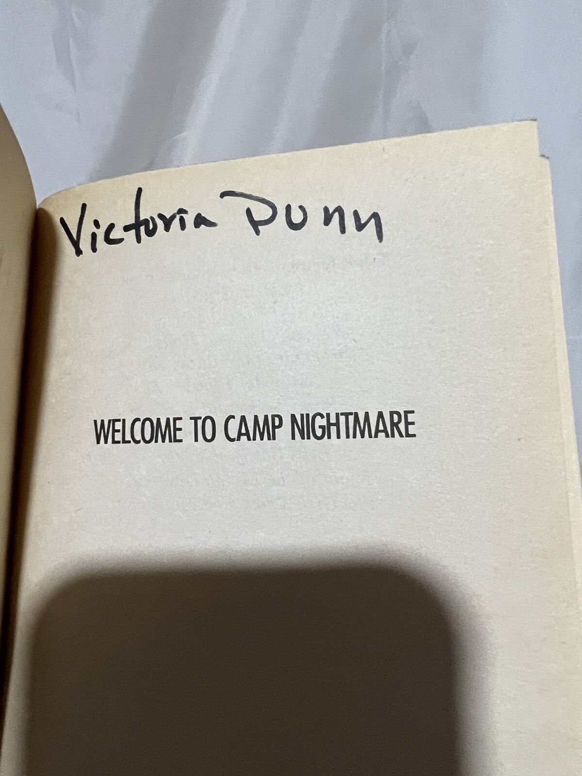 Goosebumps Welcome to Camp Nightmare TRUE FIRST PRINT 1993 | eBay