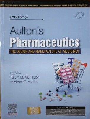 LIVRAISON SOUS 4 À 6 JOURS - Aulton's Pharmaceutics by Taylor, 6e ...