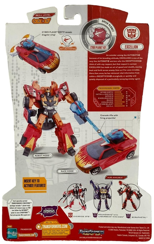Transformer Cybertron Speed Planet Deluxe Class Excellion Action Figure ...