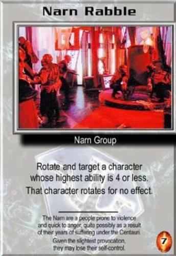 Babylon 5: Narn Rabble [Ungraded] from set Deluxe Edition B5 Precedence ...