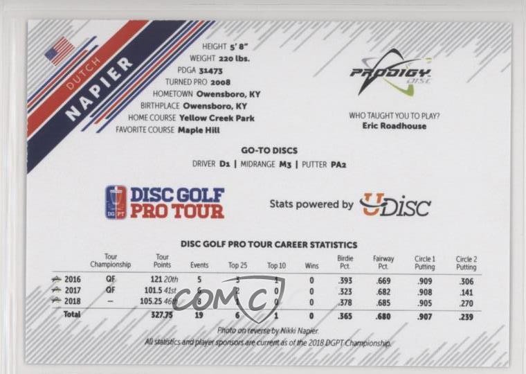 2019 DGPT Disc Golf Dutch Napier | eBay