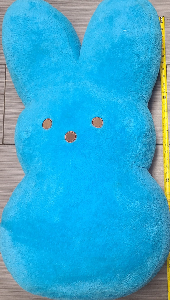 Jumbo Peeps 42" Easter Bunny Plush Blue Giant Stuffed Toy Pillow Jumbo ...
