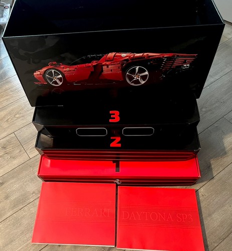 LEGO TECHNIC: Ferrari Daytona SP3 (42143) Empty Boxes & Manuals & Wheel ...