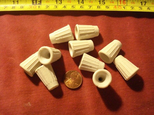 (0166.) Porcelain High Heat Wire Connectors - Large Size - (Lot of 10 ...