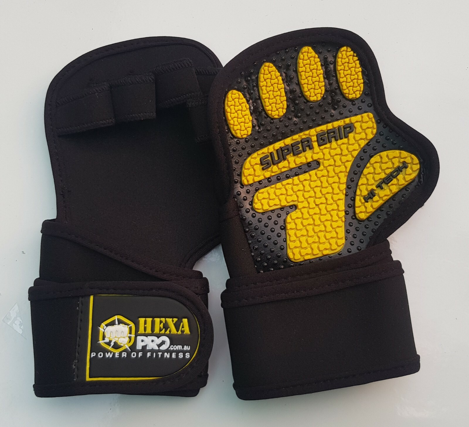HEXA PRO GLOVES WEIGHT LIFTING FITNESS CROSS FIT TRAINING BODYBUILDING ...