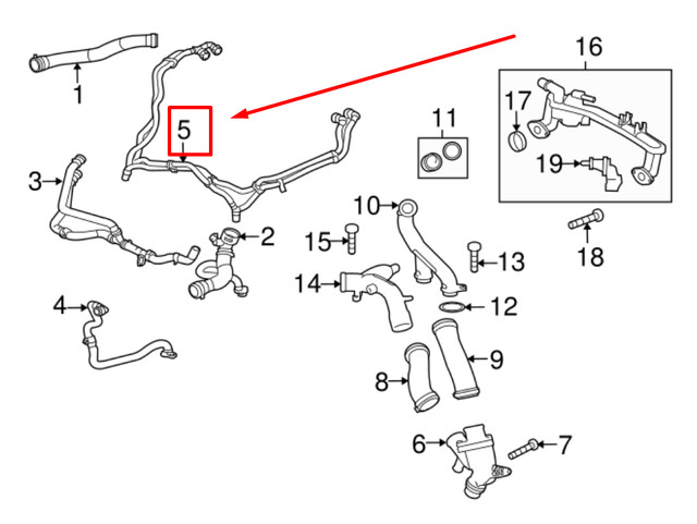 Genuine Jaguar Hose Assembly C2P16196 for sale online | eBay