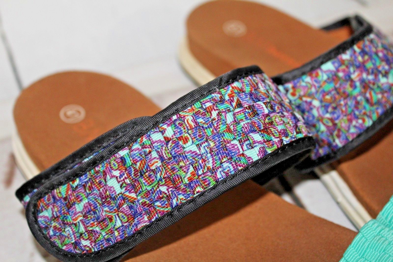 BERNIE MEV APOLLO Sandals/Slides Mint Paisley Open Toe Flats EU 41/ US ...