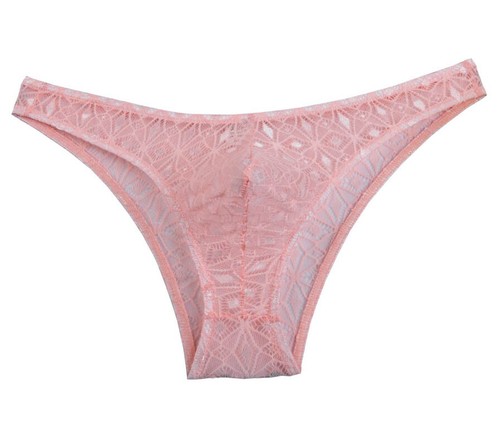 Mens Indistinct Lace Mini Briefs Underwear Soft Pouch Thong Briefs Male ...