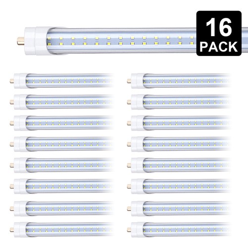 16Pack 65W Led Tube Light 8FT T8 T12 Single Pin 8 Foot Led Shop Lights ...