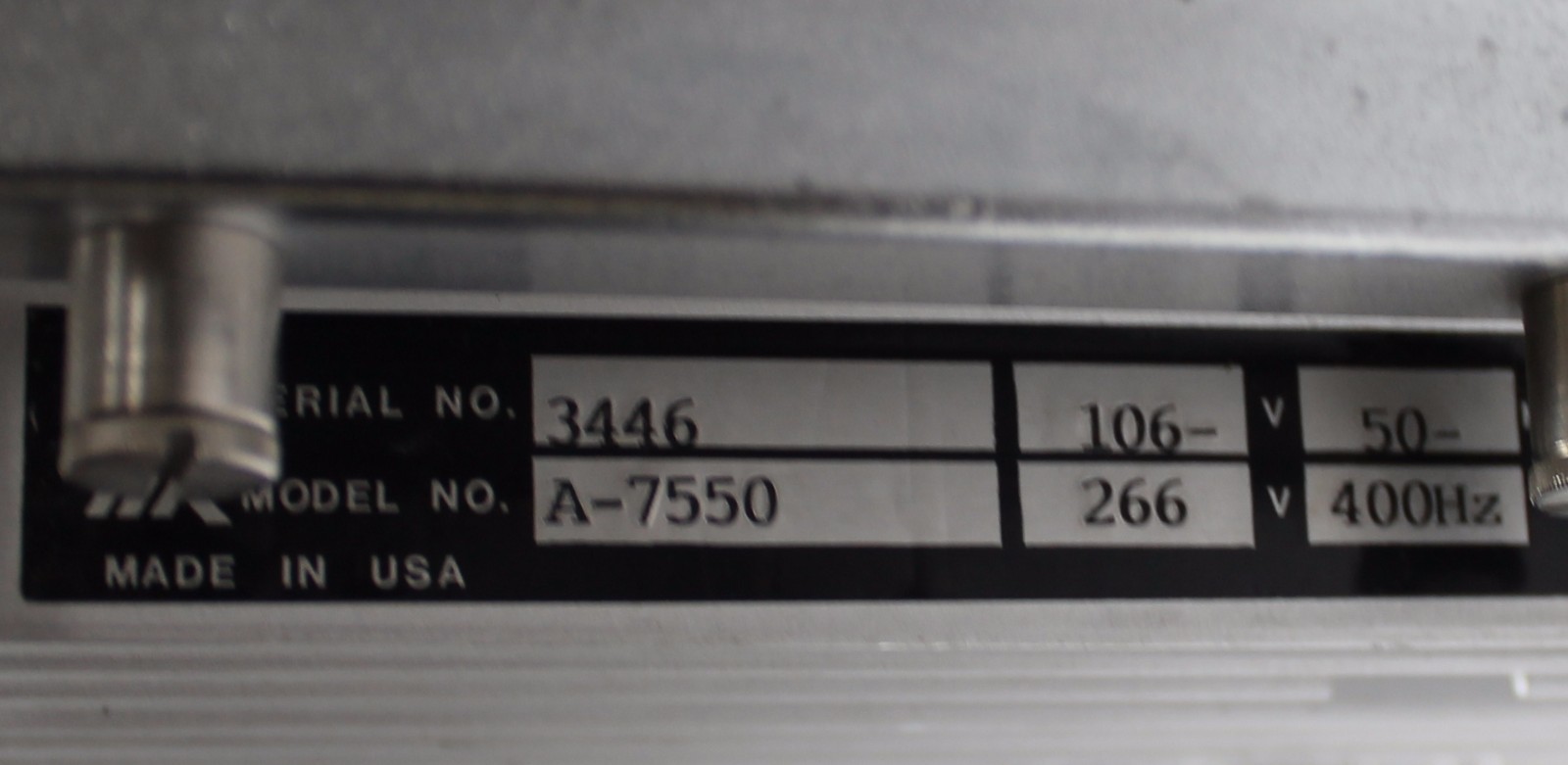 Aeroflex IFR A-7550 Radio Spectrum Analyzer AS-IS | eBay