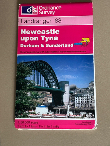 OS, Ordnance Survey Landranger map No 88, Newcastle upon Tyne | eBay UK