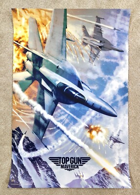Top Gun Maverick 2023 Art Print Movie Poster 24x36 Dave Merrell BNG ...