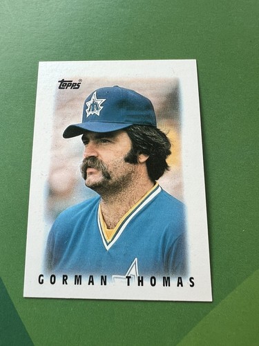 1986 Topps Mini Leaders #31 Gorman Thomas Seattle Mariners Baseball ...