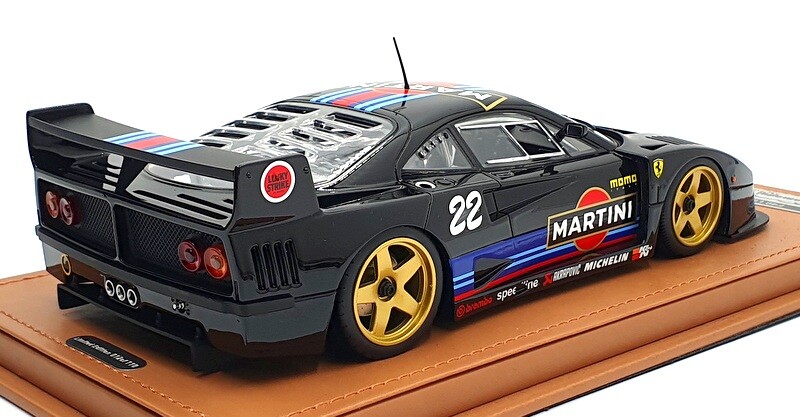 Tecnomodel 1/18 Scale TM18-286N Ferrari F40 1996 24h LM Black Martini ...