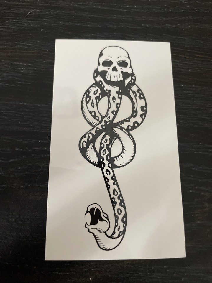 Harry Potter Voldemort’s Army Logo Temporary Tattoo Voldemort Temporary ...