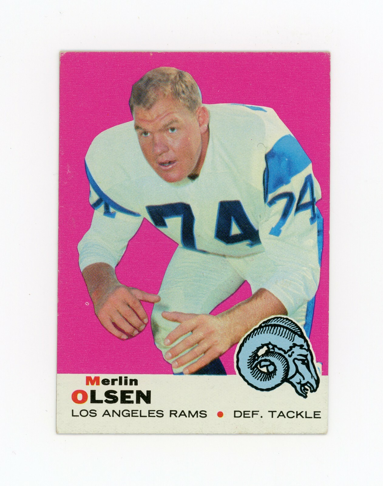 MERLIN OLSEN 1969 Topps #34 Los Angeles Rams 2 | eBay
