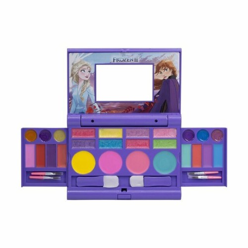 Disney Frozen Elsa Anna Cosmetic Compact Set with Mirror 22 lip glosses ...