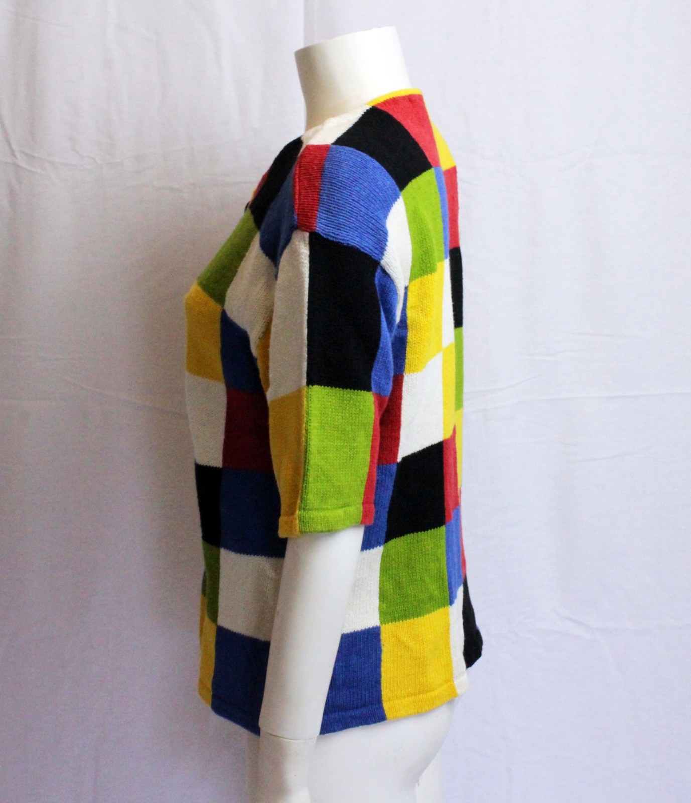 Womens My weekend Clothes Square Checkered Colorful Linen Cotton Shirt ...