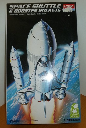 Academy Space Shuttle and Booster Rockets 12707 Plastic Model Kit Scale ...