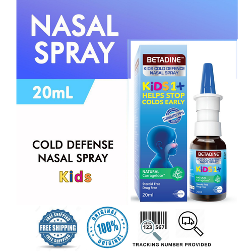 BETADINE COLD DEFENSE NASAL SPRAY 20ML HELPS STOP COLDS & FLU VIRUSES ...