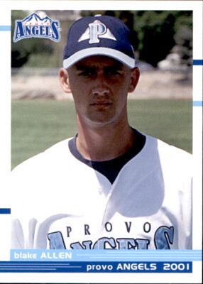 2001 Provo Angels Grandstand #35 Blake Allen Alexander City Alabama AL ...