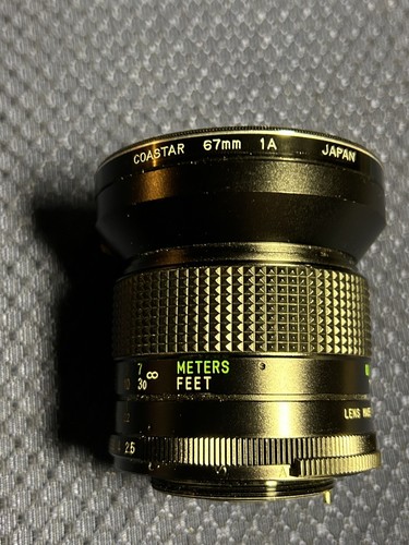 Vivitar 28mm f/2.5 Wide-Angle Lens M42 with Coastar 67mm protective ...