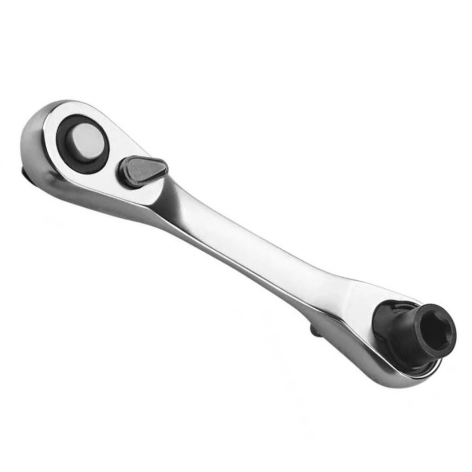 Mini Double Ended Ratchet Wrench 14 with Quick Socket and Hex Torque ...